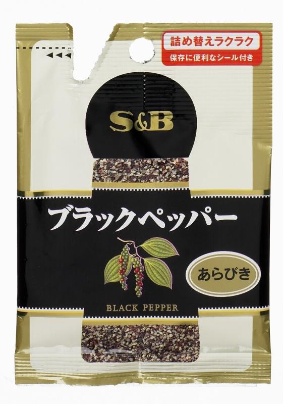 S&amp;B 袋入りブラックペッパー(あらびき) 14g×10個内容量:14g×10個原材料:こしょう商品サイズ(高さ×奥行×幅):131mm×95mm×95mm複数店舗にて販売をしておりますため、在庫データの更新が間に合わず、欠品にも関...