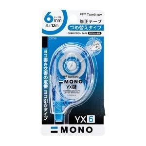 トンボ鉛筆 MONO YX 修正テープ 本体 幅6mm つめ替えタイプ CT-YX6 2個セットテープ幅: 6mm複数店舗にて販売をしておりますため、在庫データの更新が間に合わず、欠品にも関わらず、注文ができる場合がございます。その際は、キ...
