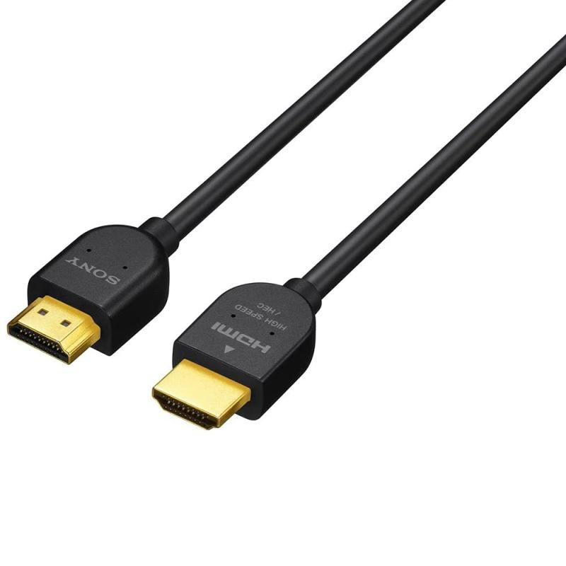 【テレビ/モニターとすっきり配線】ソニー HDMIケーブル DLC-HJ10 : 1.0m スタンダード ブラック DLC-HJ10 BHDMI端子用接続ケーブルスリムな設計で省スペースな配線フルHDの約4倍の解像度を実現する4K解像度対応...