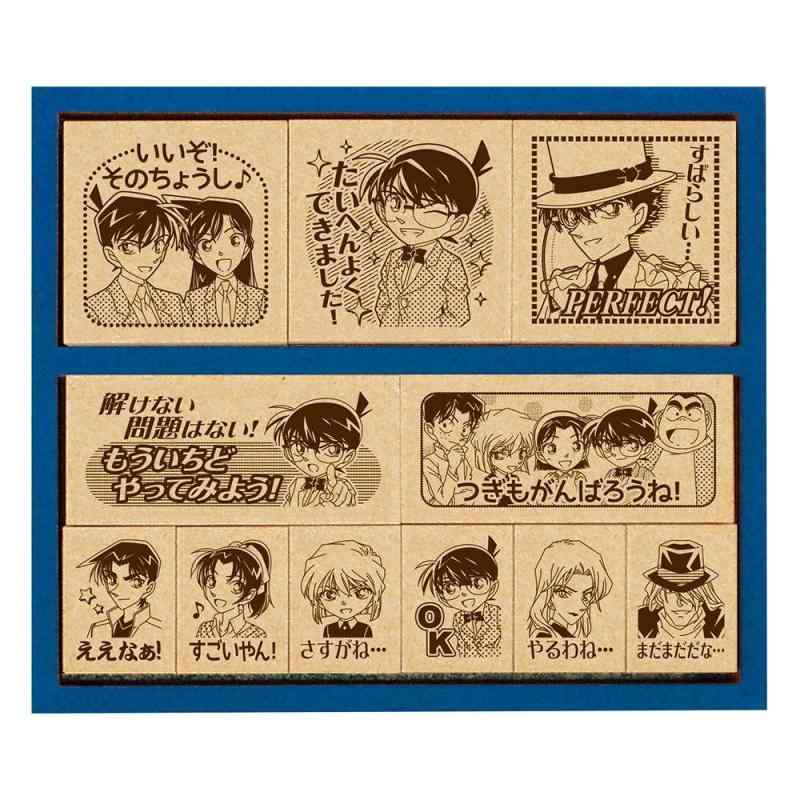 ビバリー 名探偵コナン スタンプ 木製ごほうびスタンプ SDH-097名探偵コナンのメッセージつきスタンプが11個も入ったセット。サイズは3種類です。側面にプリント入りの木製収納BOXに入ったスタンプ。持っているだけでも楽しめます。【捺印サ...