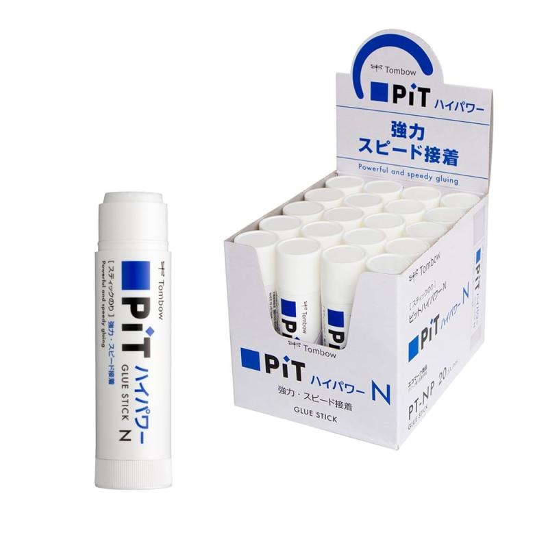 トンボ鉛筆 スティックのり PiTハイパワー Nサイズ (強力・スピード粘着) (22g) 20本 PT-NP-20P【特長】強力接着タイプ／速く、強く貼れて、厚紙にも安心して使える【用途】一般紙・クラフト紙・封筒・画用紙などの厚紙の接着に...