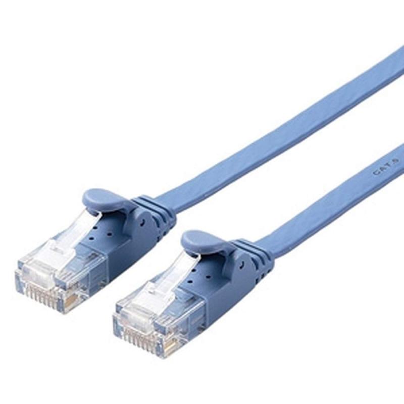 エレコム LANケーブル CAT6 3m 爪折れ防止コネクタ スーパーフラット ブルー LD-GF2/BU3光通信に適した、1000BASE-TXに対応したCat6準拠LANケーブルのフラットタイプです。カーペットの下やドアのすき間に配線で...
