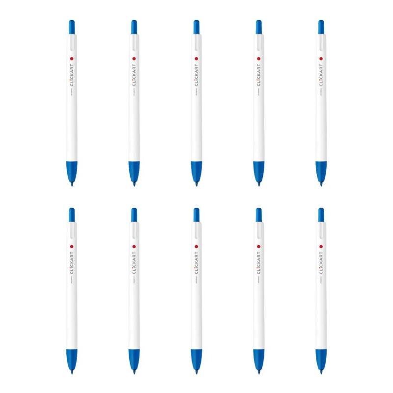 ゼブラ 水性ペン クリッカート ペールブルー 10本 B-WYSS22-PB【クリッカート】キャップない、乾かない、色キレイ。【特長】(1)キャップがなくてもペン先が乾かない。(2)黒に色重ねても、にじまずにキレイにぬれる。【デザイン】(1...