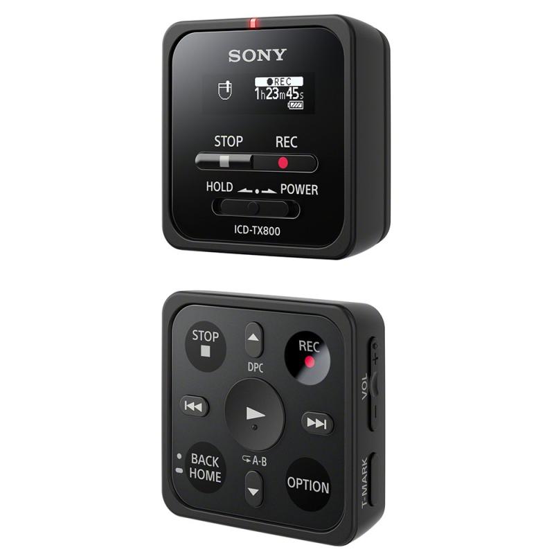 ソニー ICレコーダー 16GB ICD-TX800 : 小型サイズ リニアPCM/遠隔録音対応 リモコン付属 2017年モデル ブラック ICD-TX800 B縦・横サイズ約38mm、本体重さ約22gのコンパクトなボディ。商談やインタビュ...