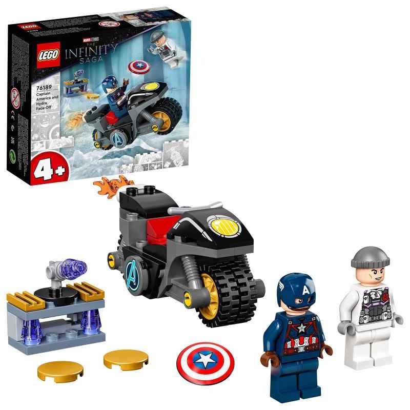 レゴ(LEGO) スーパー・ヒーローズ キャプテン・アメリカとヒドラの決戦 76189 おもちゃ ブロック プレゼント バイク スーパーヒーロー アメコミ 男の子 4歳以上このセットは、お子さまの創造力と手先の器用さをアップし、「ひとりでで...
