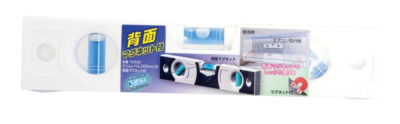 シンワ測定(Shinwa Sokutei) スリムレベル 背面マグネット付 白 200mm 76332本体サイズ:200×40×15mm製品質量:75g感度:0.5mm/m=0.0286°精度:±2.5mm/m=±0.1432°以内材質:本...