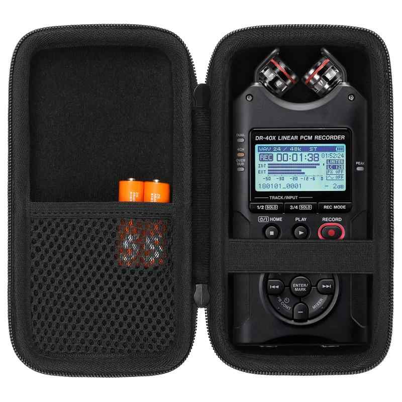 Aenllosi 収納ケース 互換品 TASCAM タスカム リニアPCMレコーダー DR-40X/DR-40XP（ケースのみ）【合理的な保管】Aenllosi 収納ケースはぴったりフィットでコンパクト、TASCAM レコーダー dr-40...