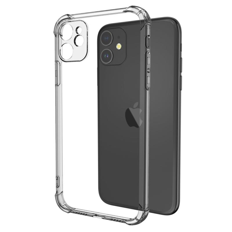 PinLiSheng iphone 12 mini ケース高い クリアシリコンケース 背面 いPhone 12 mini スマホカバー 耐衝撃 ストラップホール 薄型 柔軟 TPU アイフォン12 mini 用カバー (クリア, iPhon...