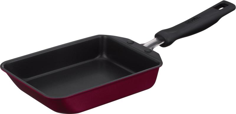 サーモス デュラブルシリーズ 玉子焼きフライパン 13cm レッド ガス火・IH対応 焦げつきにくい 耐久性コーティング PFOA PFOS不使用 KFM-013E Rサーモスのフライパン スタンダードモデルが、より持ちやすく、お手入れしや...