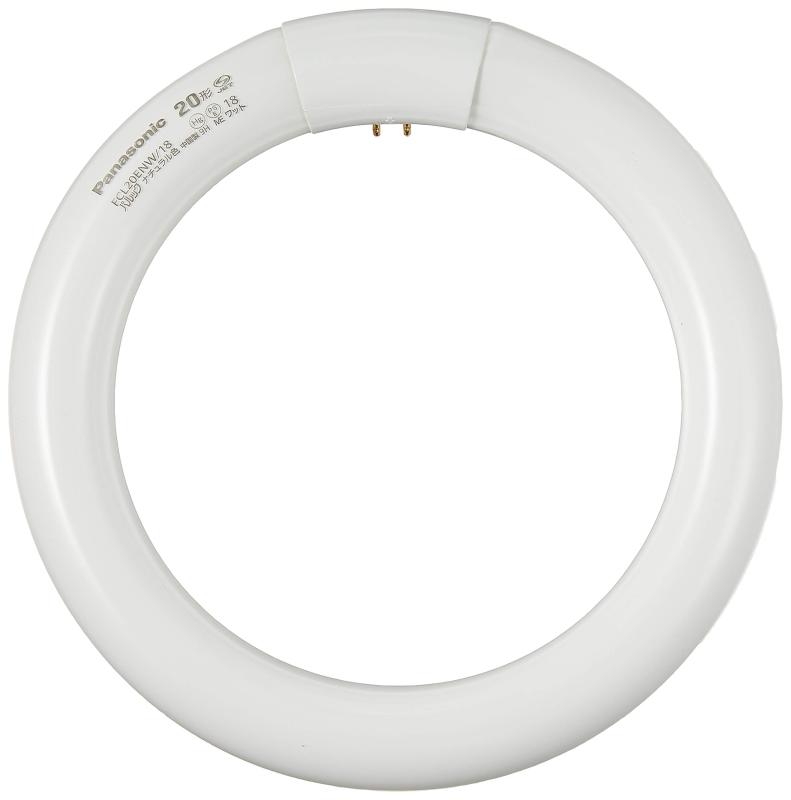 パナソニック 丸形蛍光灯(FCL) パルック 20W形 G10q ナチュラル色 FCL20ENW18Fサイズ:ガラス管径 2.9×外径(内径) 20.5(14.7)cm本体重量:0.142Kg生産国:日本定格寿命:6,000時間(定格寿命は...