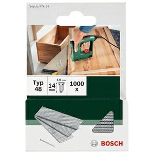BOSCH(ボッシュ) Tガタネイル 14mm 2609255813UT118H専用　硬質金属ワイヤー製、硬質木材に対応木材への釘打ち、建築素材の取り付け複数店舗にて販売をしておりますため、在庫データの更新が間に合わず、欠品にも関わらず、注...