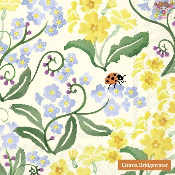 商品詳細 商品名 ドイツのIHR社製 エマ・ブリッジウォーター　ペーパーナプキン 柄名 FORGET ME NOT AND PRIMROSE cr. 商品説明 ドイツのIHR社製 エマ・ブリッジウォーターのペーパーナプキン。ヨ...
