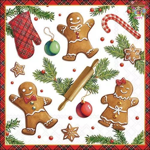 商品詳細 商品名 オランダのAmbiente Europe BV社のペーパーナプキン 柄名 Gingerbread cookies 商品説明 オランダ　Ambiente Europe BV社のペーパーナプキン。ヨーロッパならではの素敵なデザ...