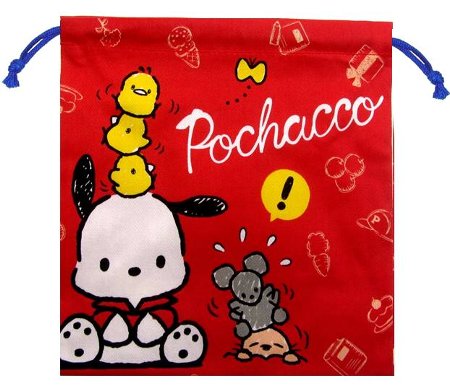 ★この商品は著作権に基づいて作られた完成品（既製品）です。（当店の手作りではありません。） サイズがありますので、よくお確かめください。 ●サイズ　約20×20cm 　（コップ袋向き） ●両絞りタイプ ●コットン　100％