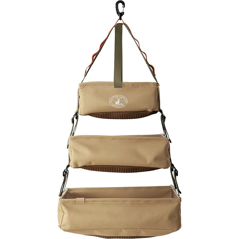 収納サイズ（約：/300×300×高さ80mm耐荷重/棚1段：1kg　下2段は取り外し可能 素材：本体生地/ポリエステル100％（裏面/PVC加工）、メッシュ/ポリエステル100％、テープ/ポリエステル100％、皮革部分/牛皮 サイズ：本体...