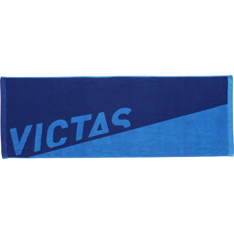VICTASロゴのタオル。 素材：パイルジャガード（綿100％） サイズ：W110×H40cm 原産国：中国 【カラー】(5000)