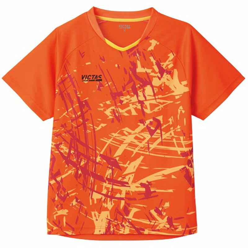 ●シャープなグラフィックが目を引くゲームシャツ。 スタイリッシュなブラック、エネルギッシュなオレンジ、クールなバイオレットの3色からお選びください。 ●JTTA公認 ●吸汗速乾 ●昇華プリント ●伸縮 ●抗菌 ●防臭 ●UVカット ●UNI...