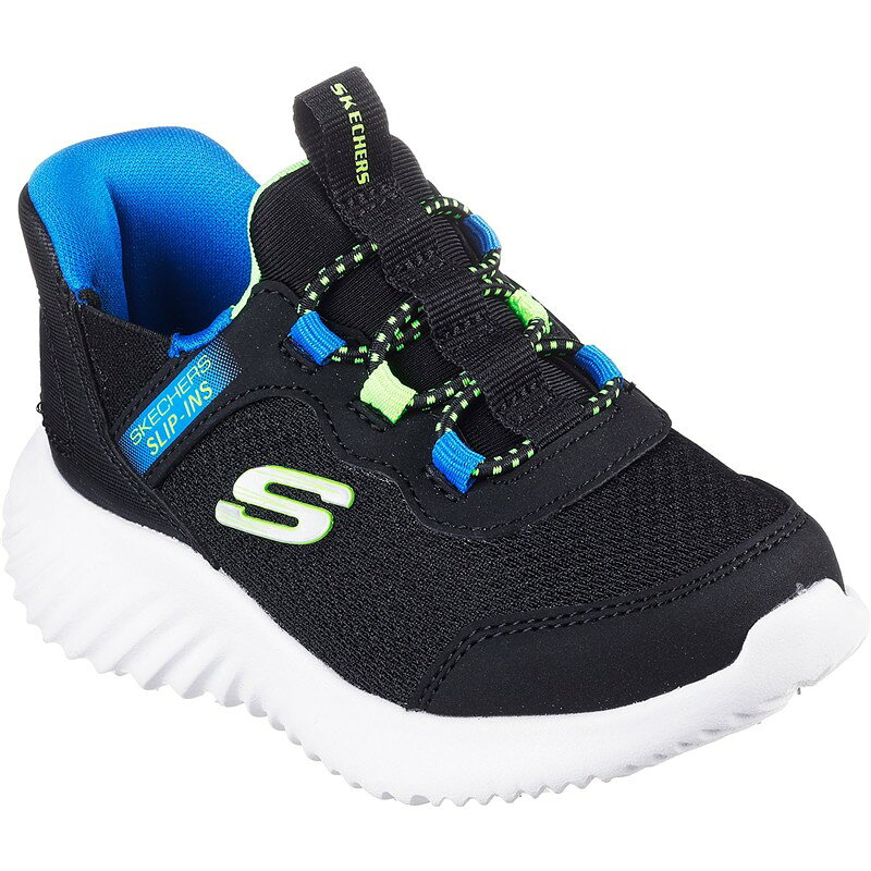 快適な一日のスタートをサポートする、 SKECHERS HANDS FREE SLIP-INS( スケッチャーズ　ハンズフリー　スリップインズ ): バウンダー-ブリスクバースト。 HEEL PILLOW( ヒールピロー ) デザインを採用...