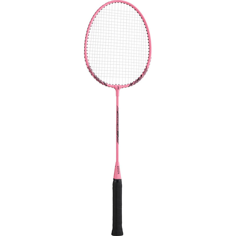 入門＆レジャー用ラケット。 バドミントンラケット2本、シャトルコック2個が専用ケースに入ったセットです。 ※当製品は競技用、教材用には使用しないでください。 仕様:張上げ 素材・材質:アルミフレーム、スチールシャフト 原産国:中国 カラー:...