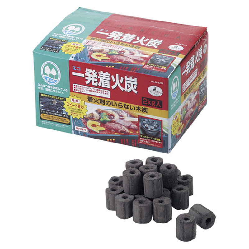 商品説明 素材・材質:材質:主原料/木炭粉 仕様:メーカー品番:M-6723 特徴:燃焼時間(約):1時間30分(燃焼条件により異なります)