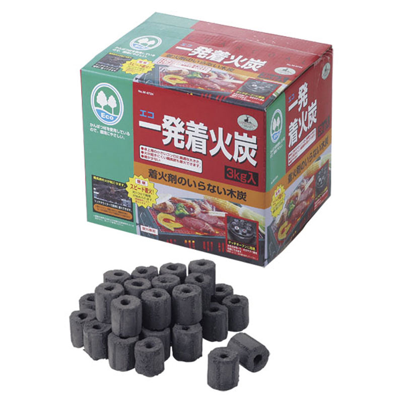商品説明 素材・材質:材質:主原料/木炭粉 仕様:メーカー品番:M-6724 特徴:箱サイズ(約):幅195×奥行155×高さ170mm 燃焼時間(約):1時間30分(燃焼条件により異なります)