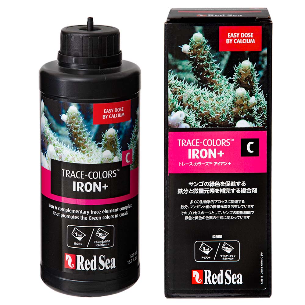 サンゴの緑・黄色素を促進！ コーラルカラーC　500ml 対象 海水 特長 ●サンゴの緑色を促進する鉄分と微量元素を補完する複合剤です。 ●コーラルカラーCは多くの生物学的プロセスに関連する鉄分、マンガンと他の微量元素を含有しています。 ●...
