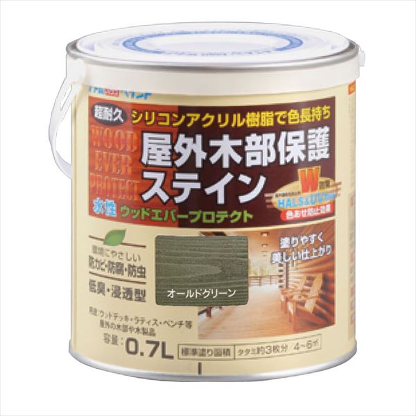 【商品情報】■シリコンアクリル樹脂にHALS(紫外線劣化防止剤)とUV吸収剤を配合し、木部の長期間色あせ防止と耐久性を向上させました。■シリコンアクリル樹脂にHALS(紫外線劣化防止剤)とUV吸収剤を配合し、木部の長期間色あせ防止と耐久性を...