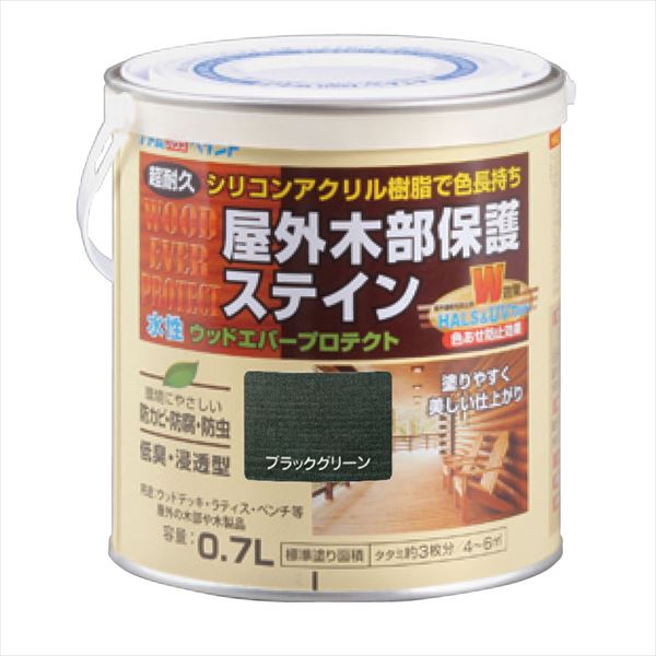 【商品情報】■シリコンアクリル樹脂にHALS(紫外線劣化防止剤)とUV吸収剤を配合し、木部の長期間色あせ防止と耐久性を向上させました。■シリコンアクリル樹脂にHALS(紫外線劣化防止剤)とUV吸収剤を配合し、木部の長期間色あせ防止と耐久性を...