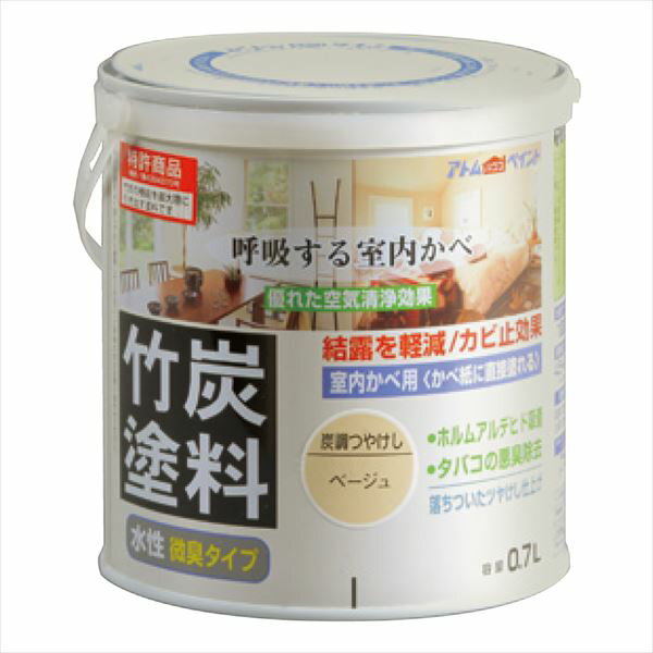 【商品情報】■塗料の中に含まれている竹炭が湿度を調整、悪臭も除去してくれます。■一般的な室内かべ塗料と違い、竹炭の粒が塗料を塗った仕上がりとは思えない程の自然な仕上がり感を演出します。■炭の粒が塗料表面で呼吸をするため、少しザラっとした仕上...
