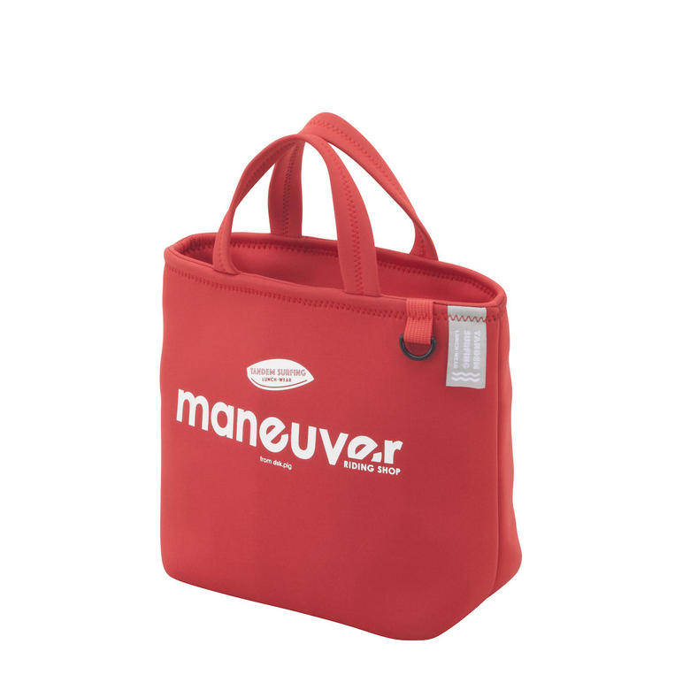 【商品情報】●軽くて汚れに強いウェットスーツ素材のバッグ「保冷ランチトートバッグ maneuver」。●弁当箱だけでなく、財布やボトルなどの飲み物も立てて入れられる大容量。●サーフィンウェアで使用されるウェットスーツ素材を使用した、保冷ラン...