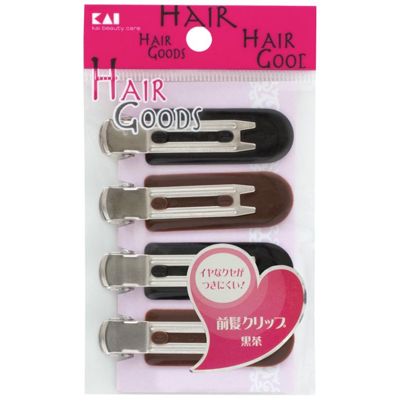 貝印の「ヘアグッズ」シリーズ【商品説明】■メイク時やデスクワーク時に、パッと留められるクリップです。■前髪やフェイスラインの毛をちょこっと留めしても、イヤな跡がつかない優秀な定番アイテムです。【商品仕様】■重量：4g関連商品貝印 HG ヘア...