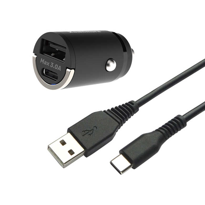 【商品情報】●キャップが閉まる！超コンパクトなUSB充電器。●USB−AとType−Cの2ポートタイプ。●ケーブル付属。●1ポート最大5V3A出力対応（合計最大5V3A）。●暗い状況でもUSBポートを照らす青色LEDランプ。●USB−A×1...