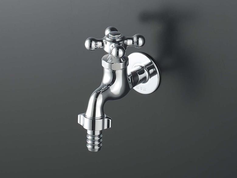 【商品情報】●カップリング付横水栓。●エコこま水栓で普通に使っていても節水効果があります。【商品仕様】●取付ねじ径：PJ1/2●仕様：レトロピアハンドル付、逆止弁なし、固定こま、寒冷地用、13用