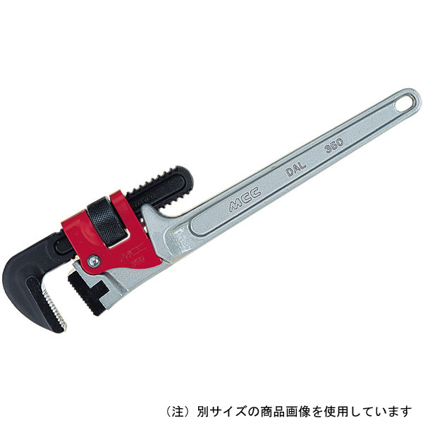 亜鉛メッキ鋼管(白管)・塩ビ被覆管の締め付けに最適。【商品スペック】■くわえられる管呼び寸法：6〜32A■くわえられる管外径(mm)：11〜47関連商品MCC PW-SD45 パイプレンチSD 450 DIY・ガーデニング...MCC PW...