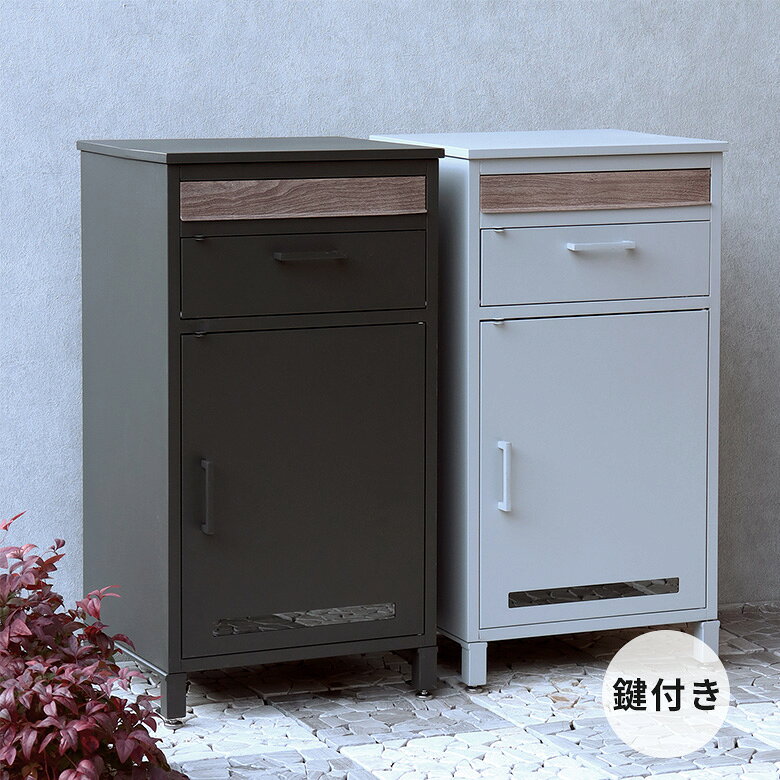●郵便ポスト付宅配ボックス：1台の商品で、郵便ポストとしても、宅配ボックスとしても使用可能なアイテムです。●セキュリティー：上段、下段ともに、南京錠用穴があり、南京錠をご用意いただけましたら、扉の施錠が可能です(穴サイズ：Φ8mm)。●スリ...