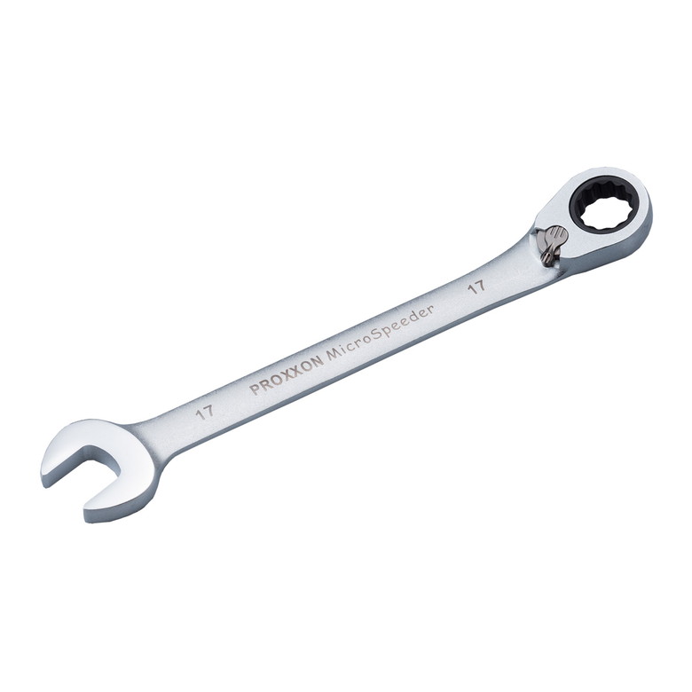 【商品情報】●ボルト・ナット等の脱着作業に【商品仕様】●サイズ：17mm ●全長：225mm ●ラチェット部幅：34mm ●スパナ部幅：38mm ●ラチェット部厚み：11mm ●スパナ部厚み：8.3mm ●重量：200g ●材質：クロムバナ...
