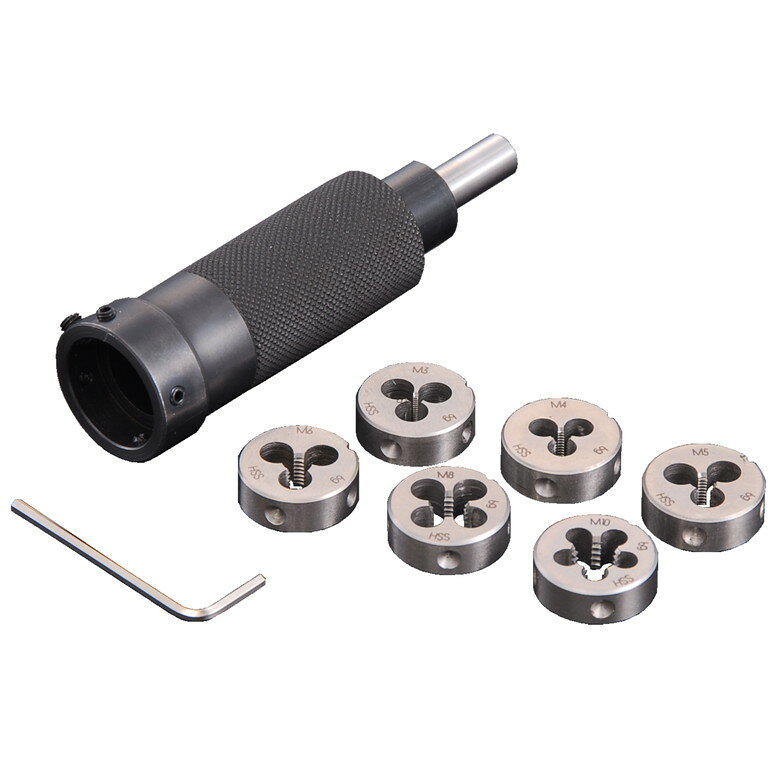 【商品情報】●外径ネジ切削【商品仕様】●切削可能ネジ：M3.4.5.6.8.10【注意事項】【使用方法】[キーワード]プロクソン PROXXON #24082 ソトネジセッサクヨウダイスセット