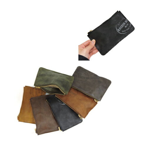 ■商品詳細■ 素材 本体：牛革（カウレザー）、ラフアウト（牛革裏面）UNIVERSALファスナー サイズ縦　約11cm 横 約18cm 素材の特徴により表記のサイズとは若干の誤差が生じる場合がございます。 付属 保存袋 注意 ●天然皮革を使...