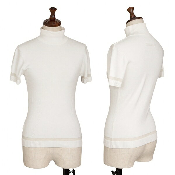 ジャンポールゴルチエファムJean Paul GAULTIER FEMME レーヨン混紡モックネックトップス 白40商品コード：K-132557コンディションランクコンディション詳細透け感があります。首周りに薄汚れ・身頃に薄シミがあります（...