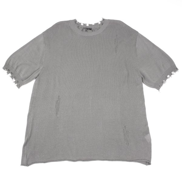 サイトS'YTE クラッシュコットン半袖ニット グレー3商品コード：K-166346コンディションランクコンディション詳細2025S/S 透け感があります。目立ったシミ、汚れ、ほつれ等なくいい状態です。クリーニング済み。サイズ3色グレー重量...