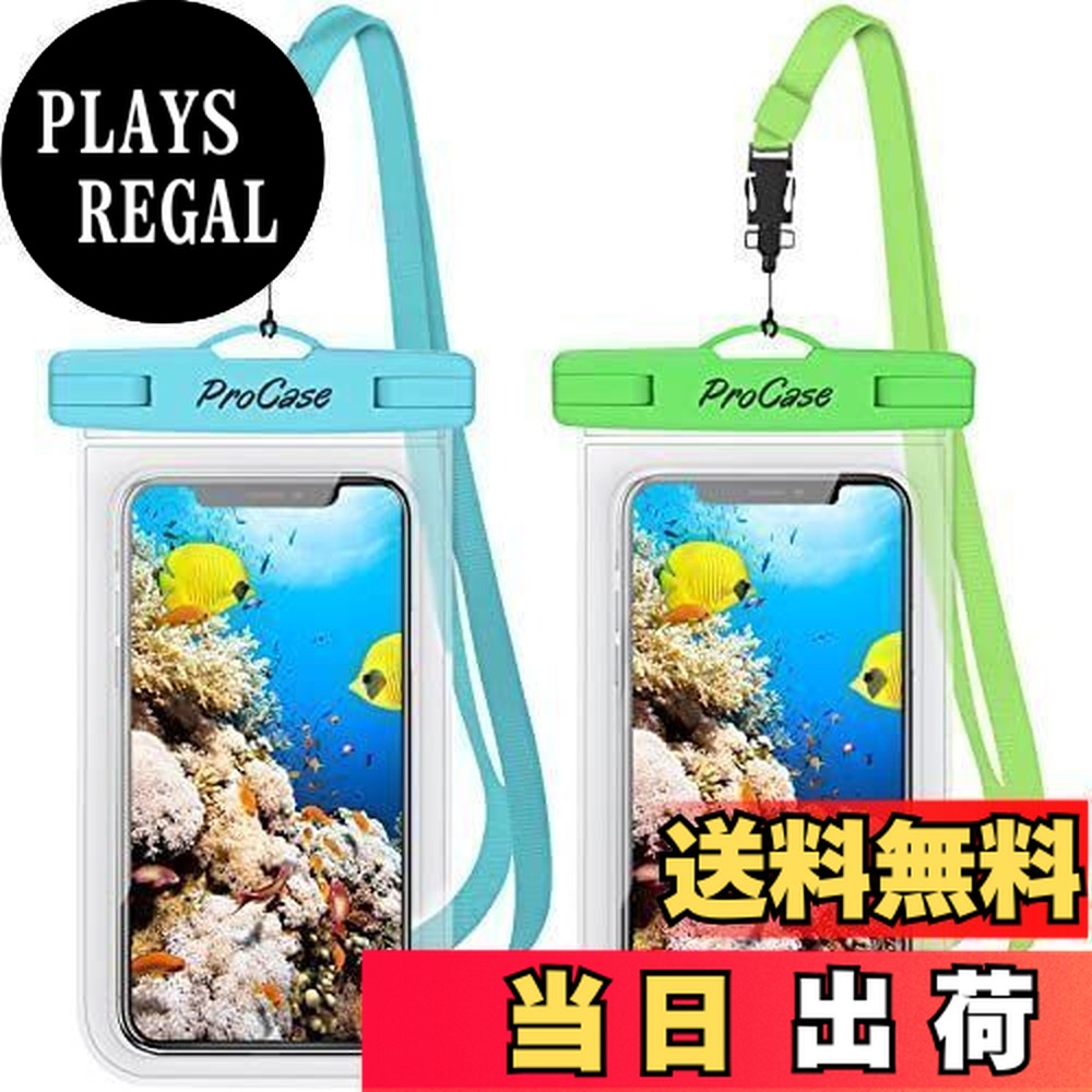 商品情報商品の説明ProCase防水ケースは水深さ100フィート（30.5メートル）のテストを実行し、IPX8認定を獲得しました。 安全なスナップロックシステムで、100フィート（30.5メートル）ほど深い水の中でも水漏れなどの心配はいりま...