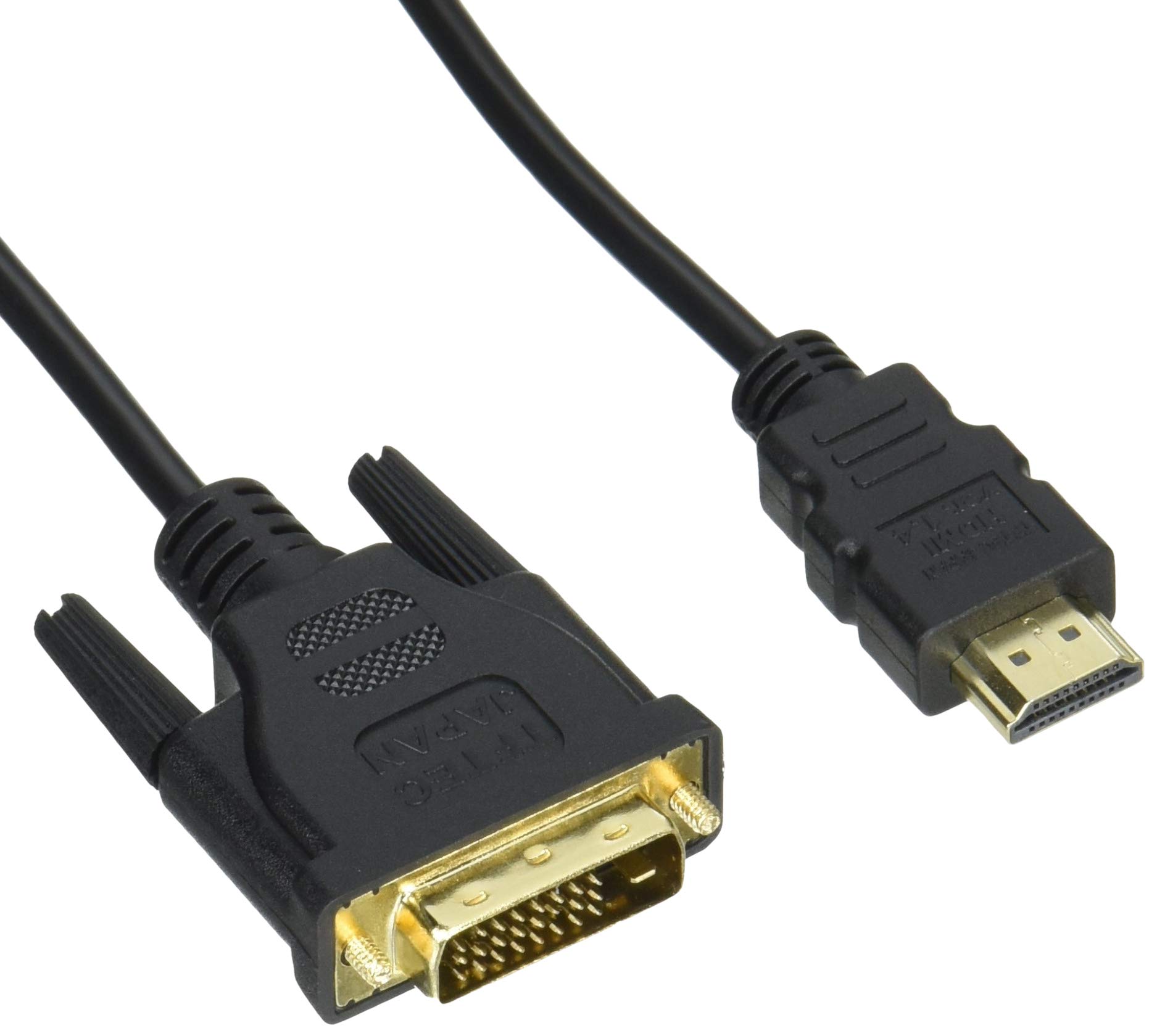 商品情報商品の説明DVI-D(24+1ピン) - HDMI(A)変換接続ケーブル主な仕様 端子 : DVI-D 24+1ピン(オス) - HDMI A 19ピン(オス)長さ : 1.8 mbr仕様 : 極細/金メッキ端子