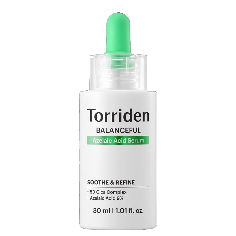 特許取得の「Torriden(トリデン)」独自成分「5D複合CICA(※1)」に整肌成分アゼライン酸を9％配合することで、過剰な皮脂や角質によるトラブル(※2)をケアする美容液。敏感に傾きやすい肌をすこやかに整えながら、なめらかな肌印象に導...