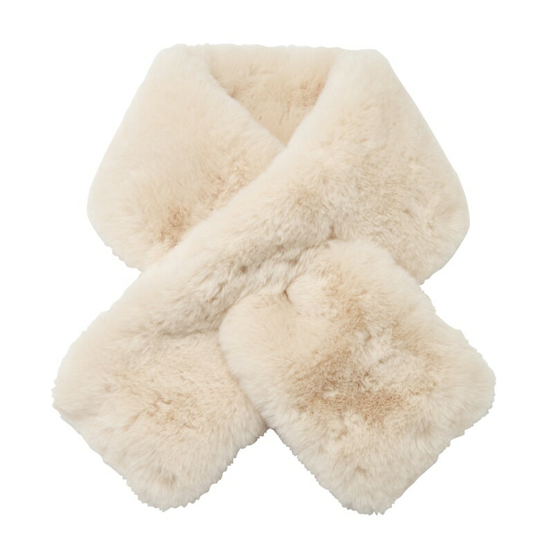 思わず触りたくなるふわふわのフェイクファーな印象的な「estaa(エスタ)」のマフラーです。なめらかなフェイクファーが顔まわりを包み込んで、しっかりあったか。片方のスリットに通すだけなので、着け外しも簡単です。ボリューミーになりすぎないので...