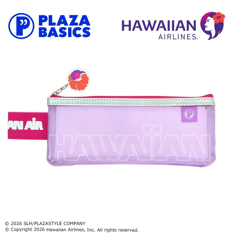 PLAZA限定！プライベートブランド「PLAZA BASICS」と「ハワイアン航空」のコラボレーションした歯ブラシポーチです。片面がメッシュ素材になっており、通気性が良く衛生的に持ち運べます。かわいらしいプアラニチャームがアクセント。旅行や...