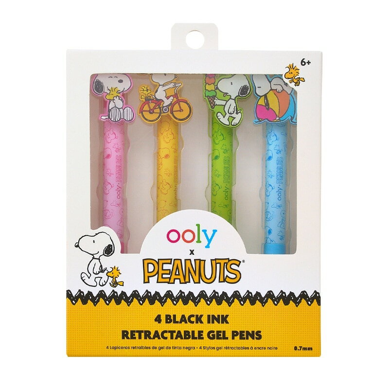 トラディショナルでお洒落なアメリカの文房具の「OOLY(ウーリー)」とPEANUTSのコラボアイテム。遊び心あふれるスヌーピーのデザインが特徴の黒のジェルペンセットです。【サイズ】(パッケージ)約 W21×H15×D3cm&copy; 20...