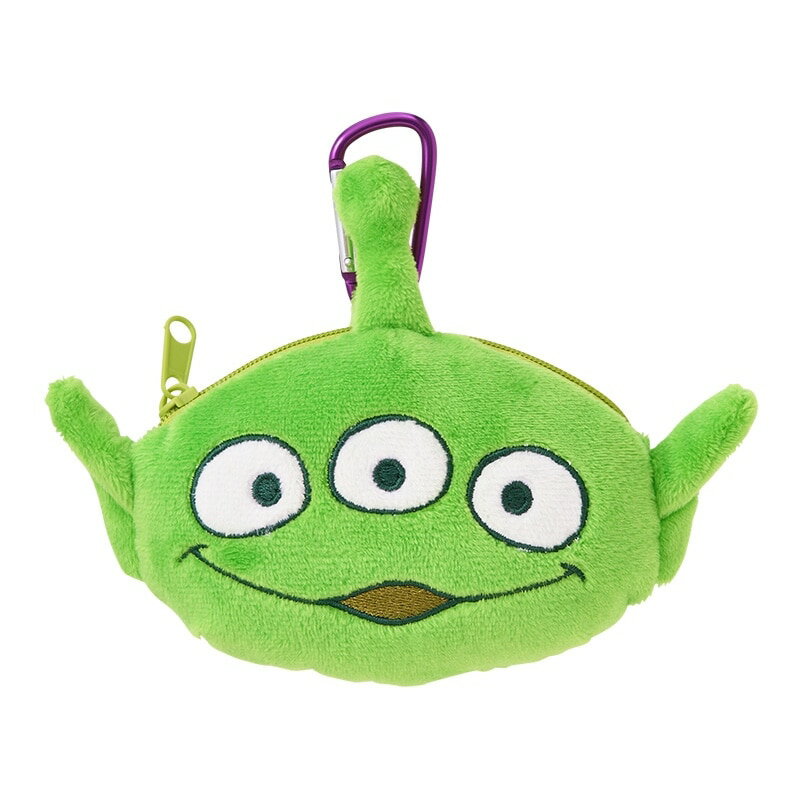PLAZA限定！大人気アニメーション「トイ・ストーリー」に登場するエイリアン型のポーチ。カラビナ付きで、バッグやデイパックなど好きな場所に取り付け可能です。リップなどの小物入れとしてはもちろん、ストラップとしてもとってもかわいいアイテムです...