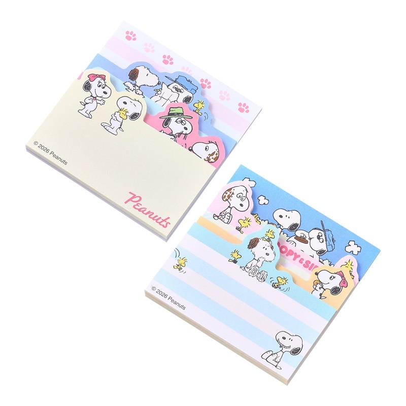 大切なメモや伝言を、PEANUTSの人気者スヌーピーと一緒に残せるダイカット付箋(ふせん)セットです。デスク周りやノートに貼るだけで、毎日がもっと楽しくなるデザインです。ギフトに一言添えたり、ダイアリーに大切な予定を書き込んだりといろいろ使...