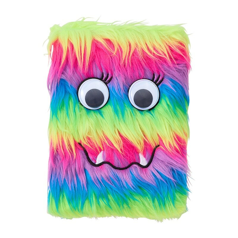 インパクト抜群！思わず触れたくなるふわふわの長い毛並みのノートです。派手なネオンカラーのグラデーションは、カバンの中でもすぐに見つかる圧倒的な存在感！見た目の可愛さだけでなく、表紙はハードカバー仕様で安定して書き込めます。【サイズ】約 W1...