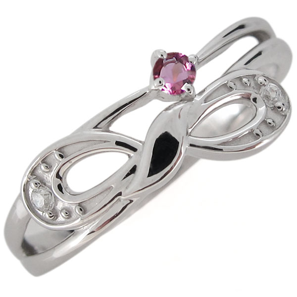10月誕生石ピンクトルマリンを使用したプラチナ製の、リボンモチーフのリング(指輪)です。 ※対応サイズ【6号から16号】 本体素材：プラチナ(Pt900)(品質を保証するPt900の刻印があります。) 石名：主石 ピンクトルマリン(約 2....